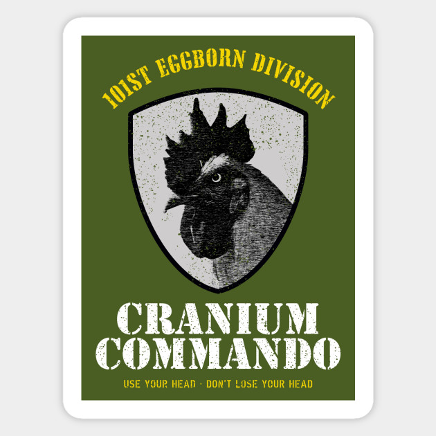 Cranium Commando - Cranium Command - Sticker | TeePublic
