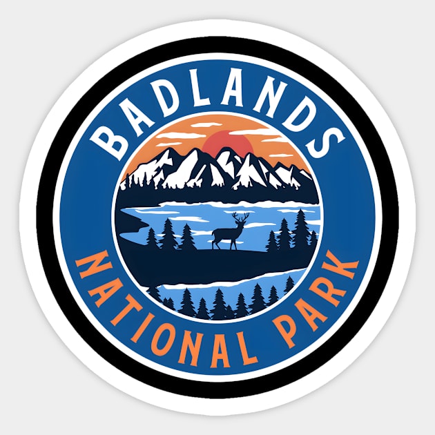 Badlands National Park - Badlands - Sticker | TeePublic