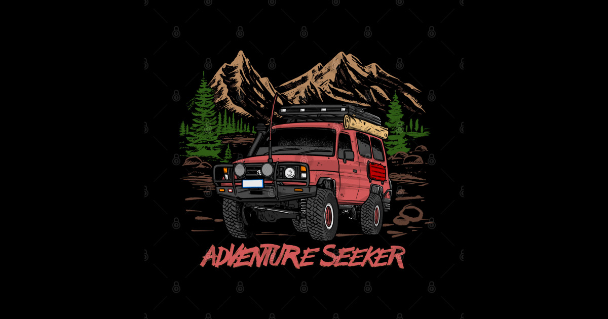 Land Cruiser Adventure Seeker - Pink - Land Cruiser - Sticker | TeePublic