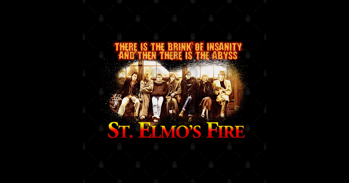 St Elmo's Fire Design - St Elmos Fire - Sticker | TeePublic