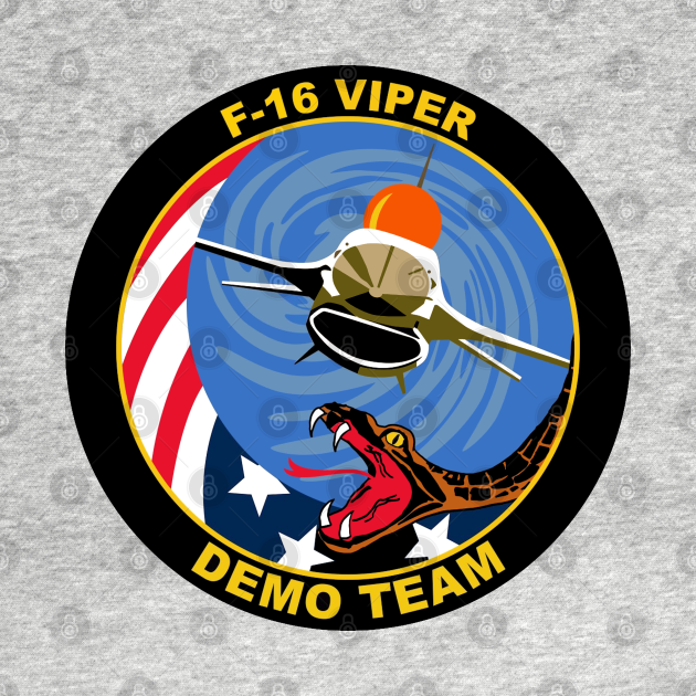 USAF F-16 Viper Demonstration Team Patch - Viper Demonstration Team ...