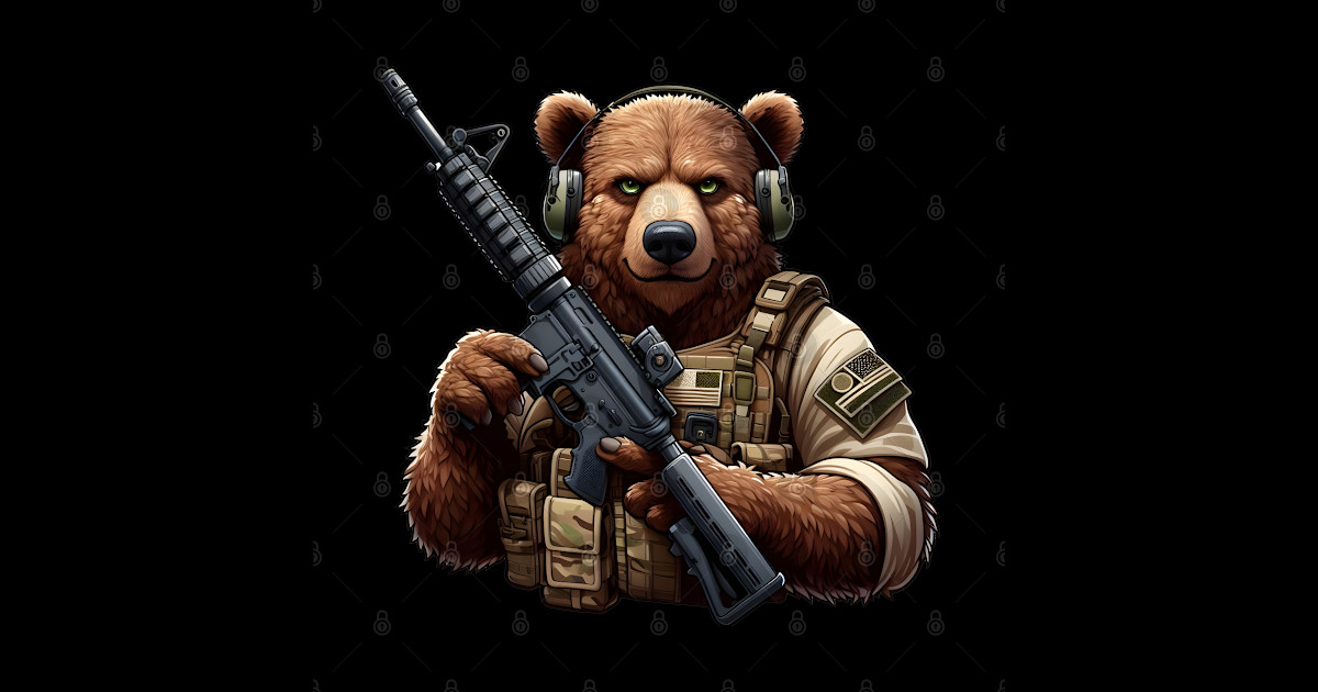 Tactical Bears - Tactical - Sticker | TeePublic