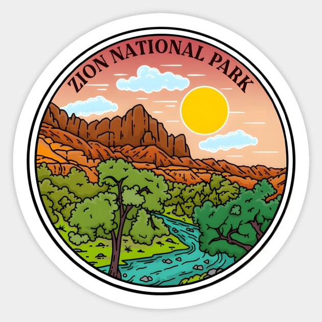Zion National Park - Zion - Sticker | TeePublic