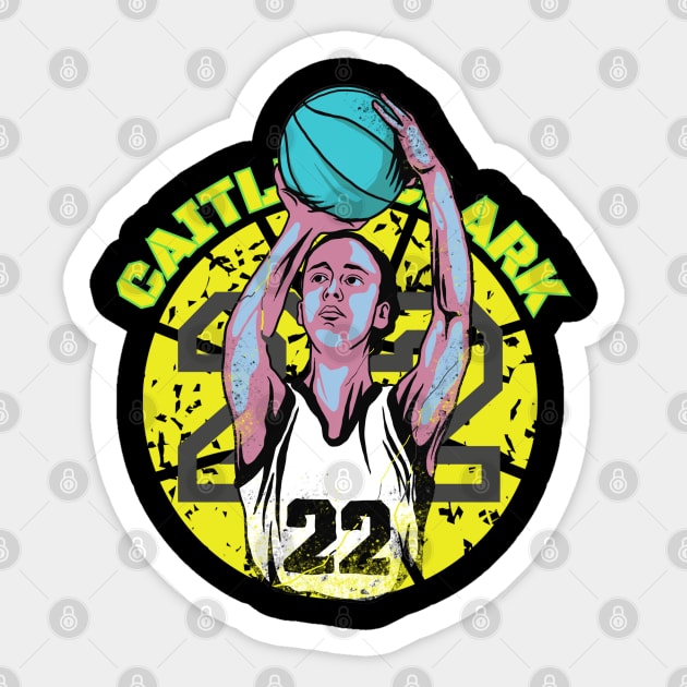 Caitlin Clark vector art - Caitlin Clark - Sticker | TeePublic