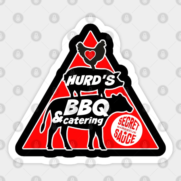 Hurd's BBQ - Bbq - Sticker | TeePublic