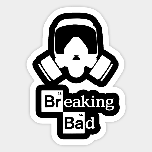 breaking bad - Typography - Sticker | TeePublic