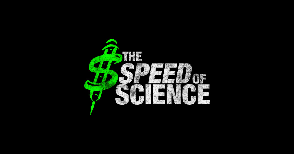 The Speed of Science - Fauci - Sticker | TeePublic