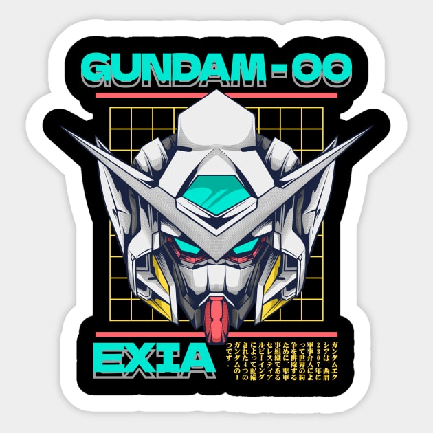 Gundam Exia - Gundam Exia - Sticker | TeePublic