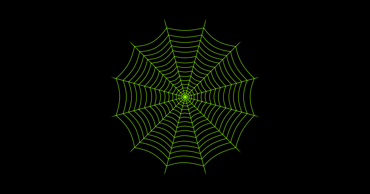 Neon green spider web - Spider Web - Posters and Art Prints | TeePublic