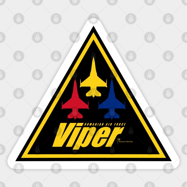 Romanian F-16 Viper - F 16 Fighting Falcon Romania - Sticker | TeePublic