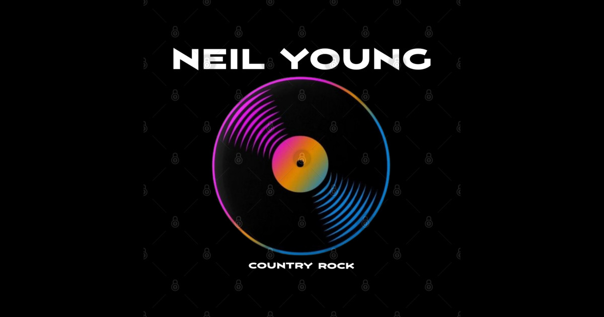 Neil Young - Neil Young - Sticker | TeePublic