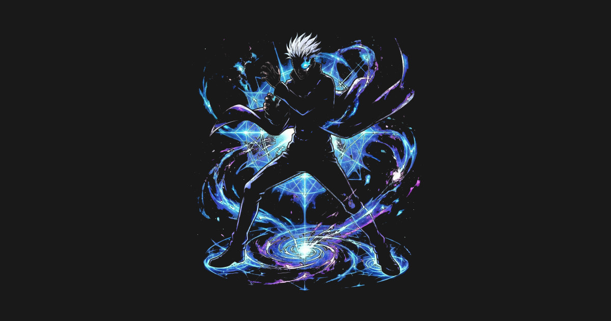 Gojo Satoru Jujutsu Kaisen Blue Power - Gojo Satoru - T-Shirt | TeePublic