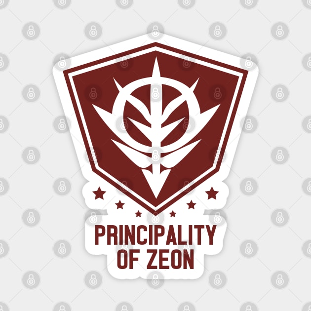 PRINCIPALITY OF ZEON EMBLEM - Tekkadan - Magnet | TeePublic