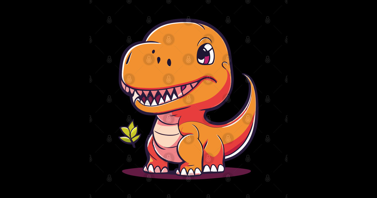 Cuteness Unleashed: Adorable T-Rex Artwork for Dino Lovers - Cute T Rex ...