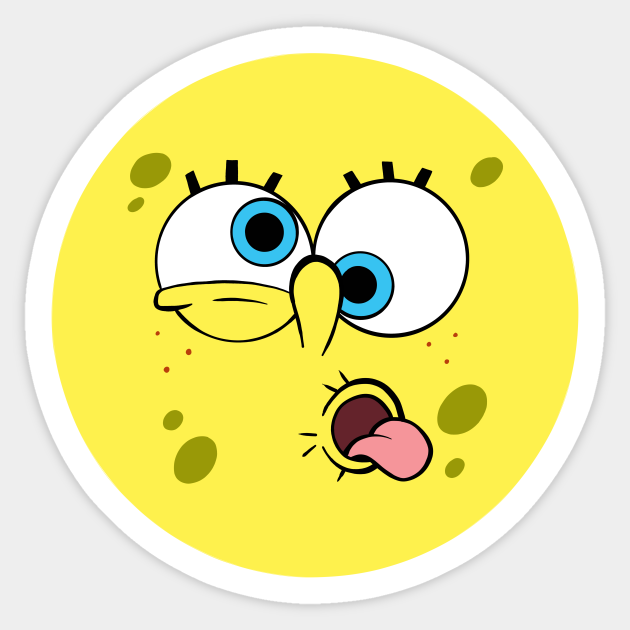 Circle SpongeBob - Spongebob Squarepants - Sticker | TeePublic