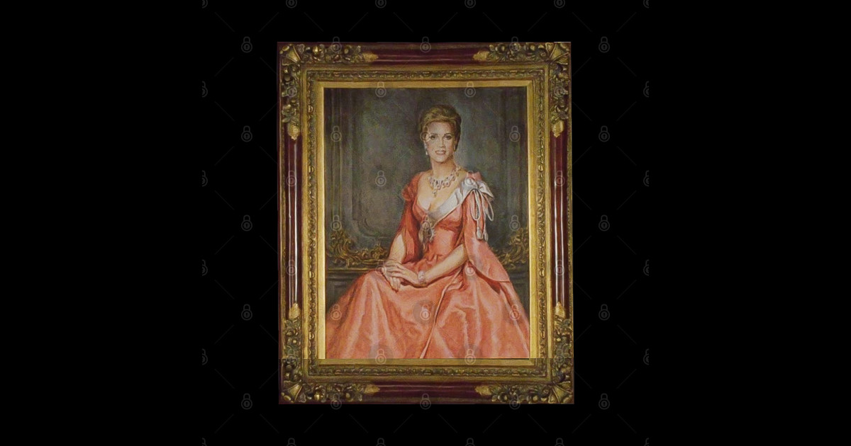 Julie Andrews Queen Clarisse Portrait - Dame Julie Andrews - Sticker ...