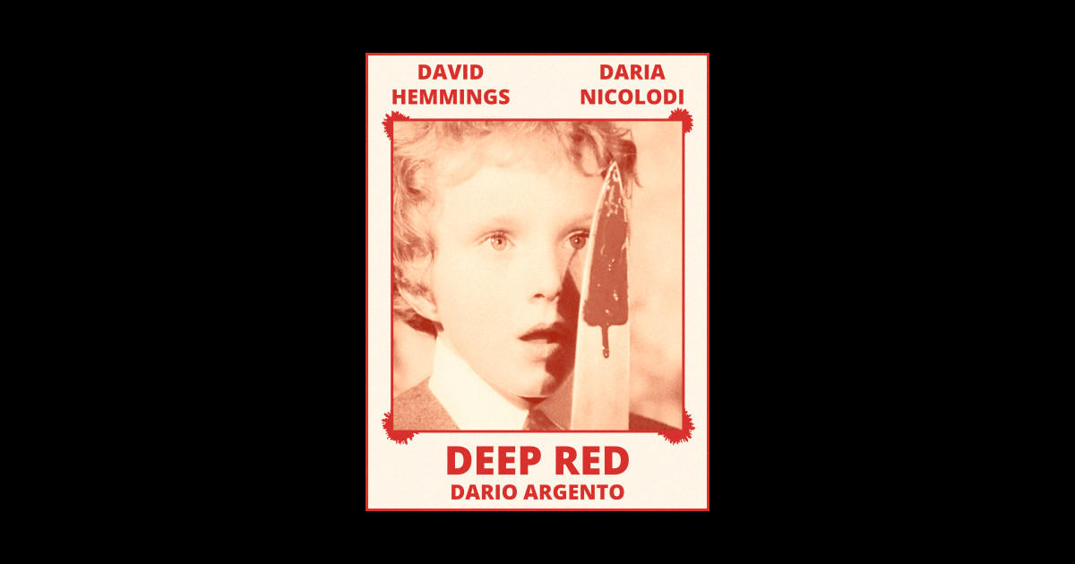 Deep Red Poster - Deep - Sticker | TeePublic