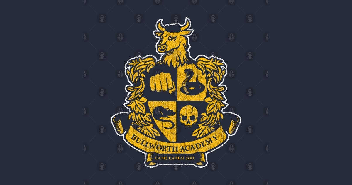 Bullworth Academy Crest (Chest Pocket) - Gaming - T-Shirt | TeePublic