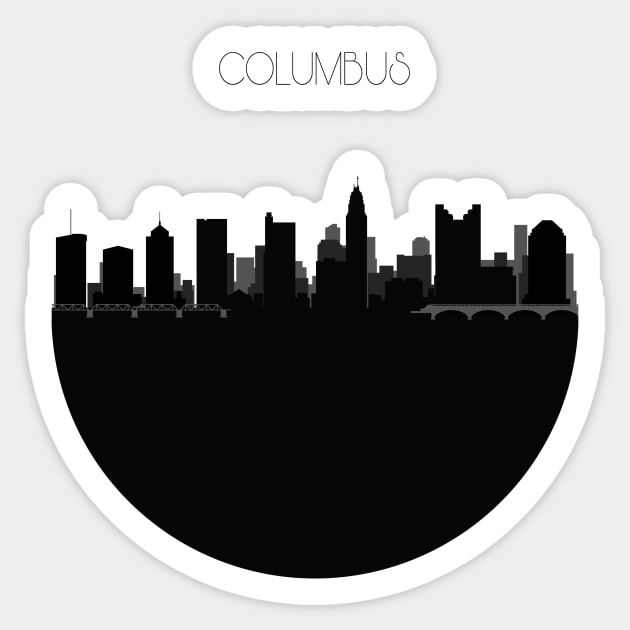 Columbus Skyline - Columbus - Sticker | TeePublic