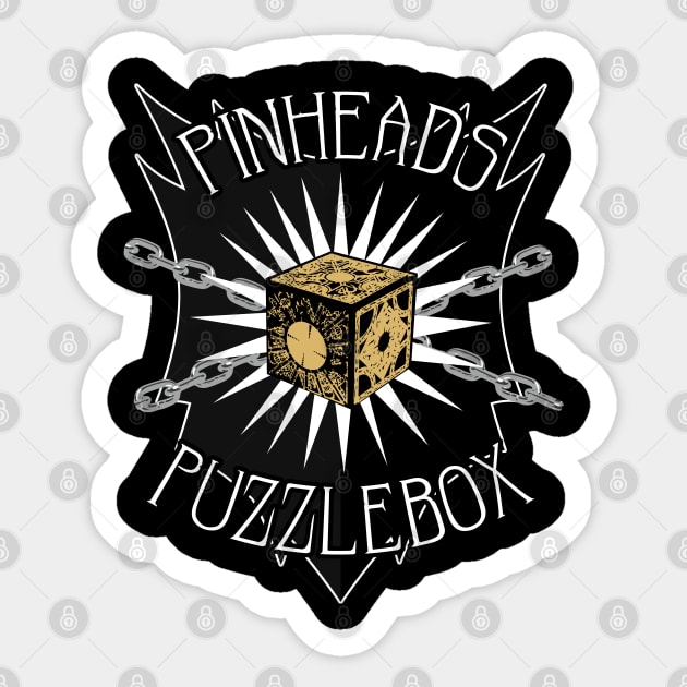 Pinheads puzzle box - Pinhead - Sticker | TeePublic