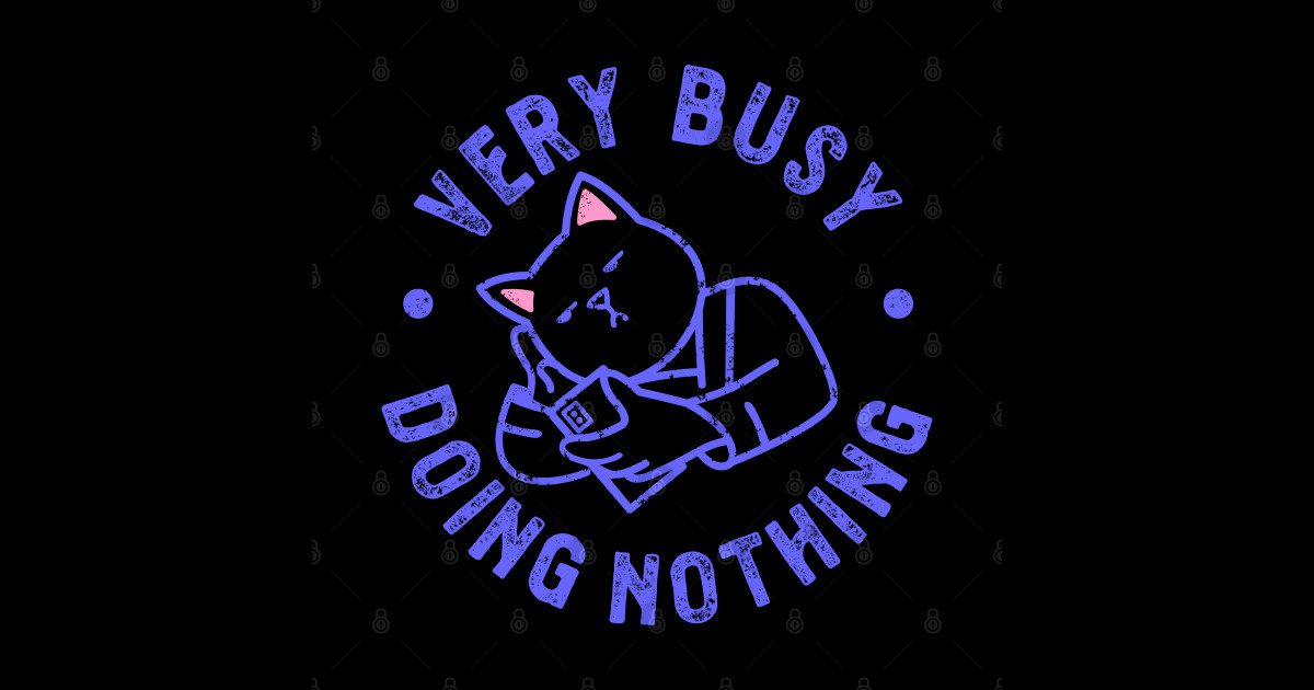busy cat - Cat Lovers Gifts For Cat People - Sticker | TeePublic