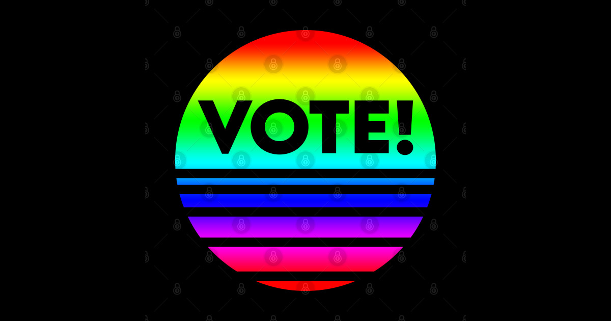 Vote! - Rainbow Pride - Vote 2020 - Sticker | TeePublic