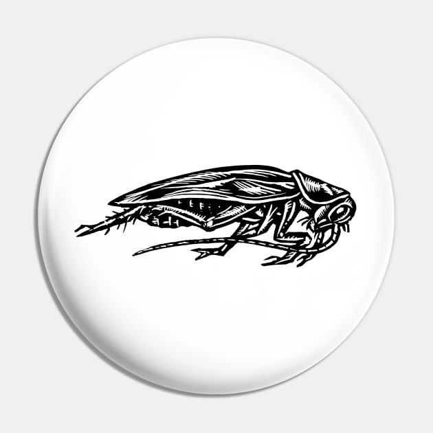 Cockroach (Side View) - Cockroach - Pin | TeePublic