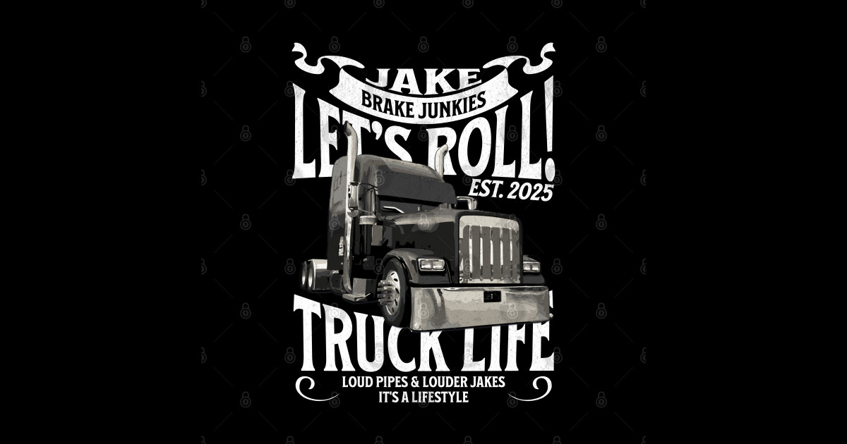 Freightliner Classic let's roll - Truck Driver - Sticker | TeePublic