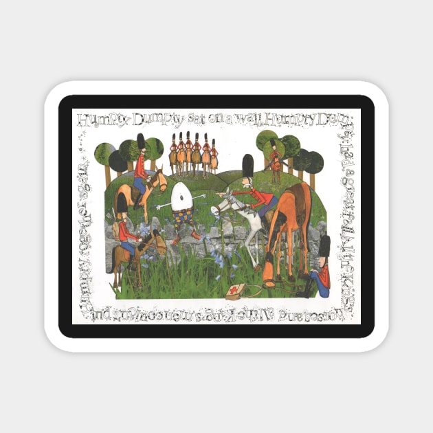 Humpty Dumpty Art Print - Humpty Dumpty - Magnet | TeePublic