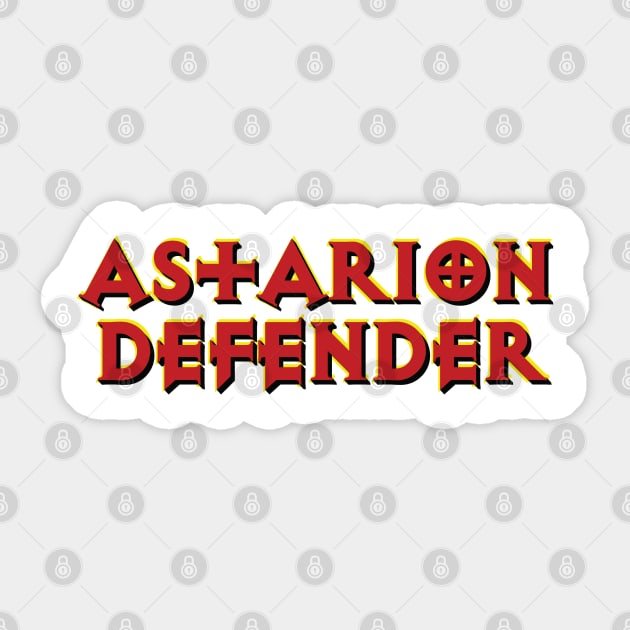 Astarion Defender Large - Astarion Defender - Sticker | TeePublic