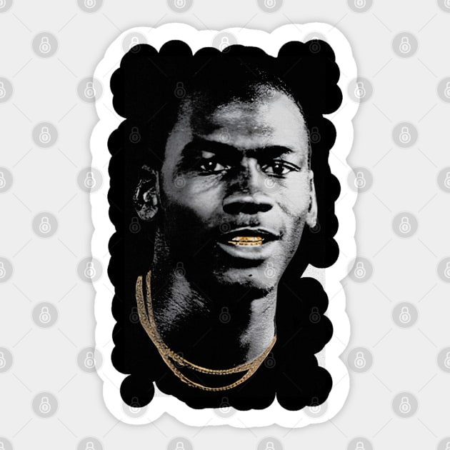 Michael Jordan Gold Grill - Michael Jordan - Sticker | TeePublic