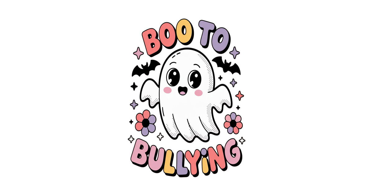 Boo To Bullying Ghost Pumpkin Orange Anti Bully Unity Day - Boo To ...