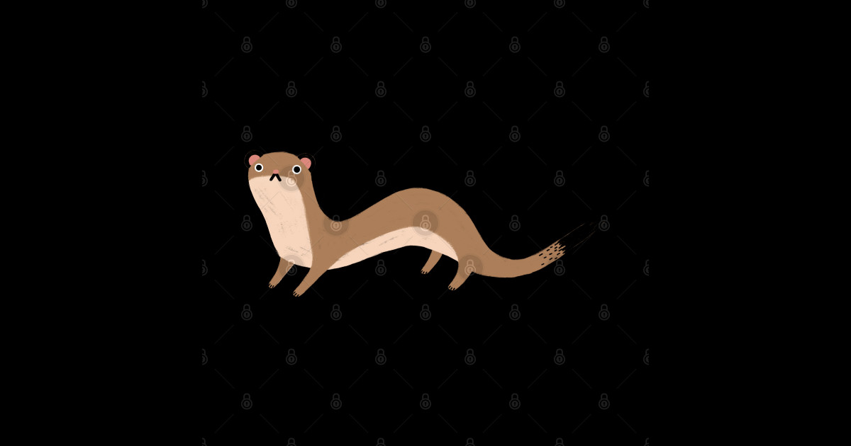 Just a Weasel - Weasel - Sticker | TeePublic
