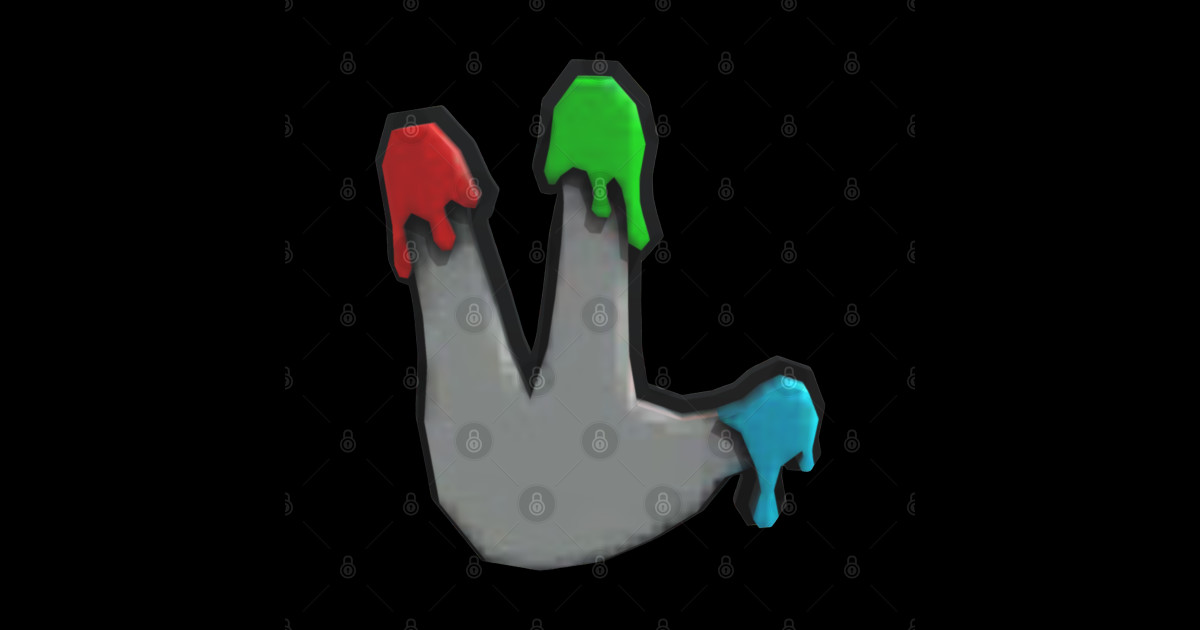 Finger Painter Gorilla Tag - Finger Paint - Sticker | TeePublic