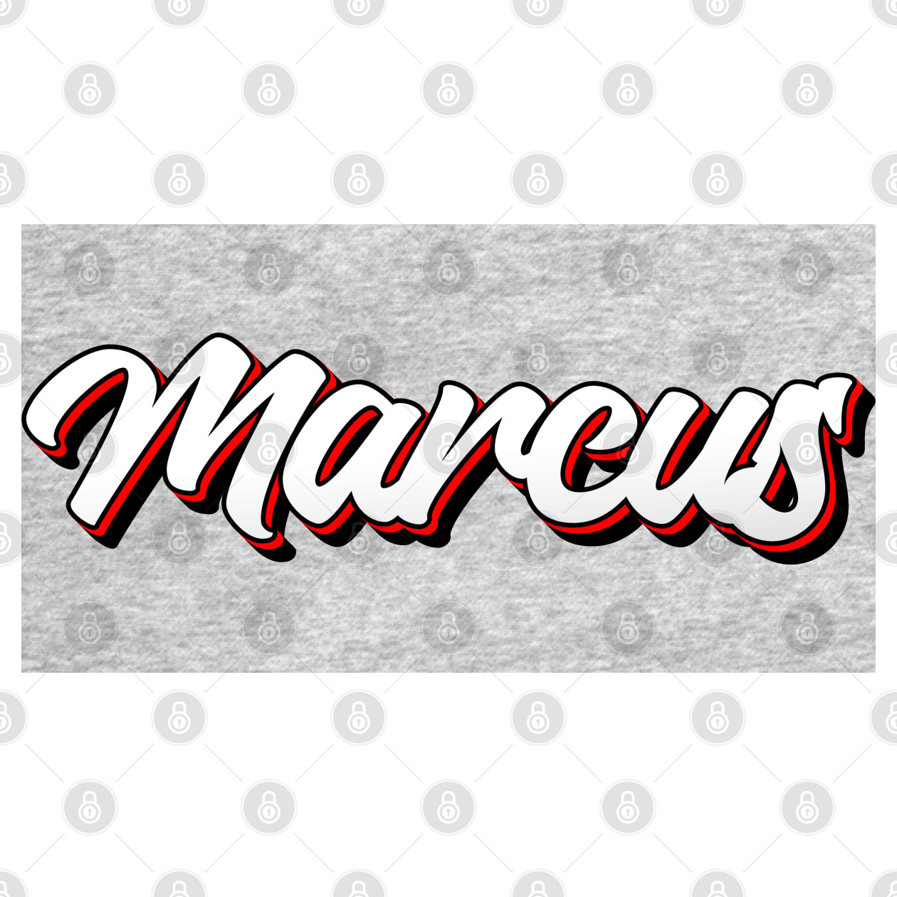Marcus name - cool 70s retro font - Marcus Name Cool 70s Retro Font - T ...