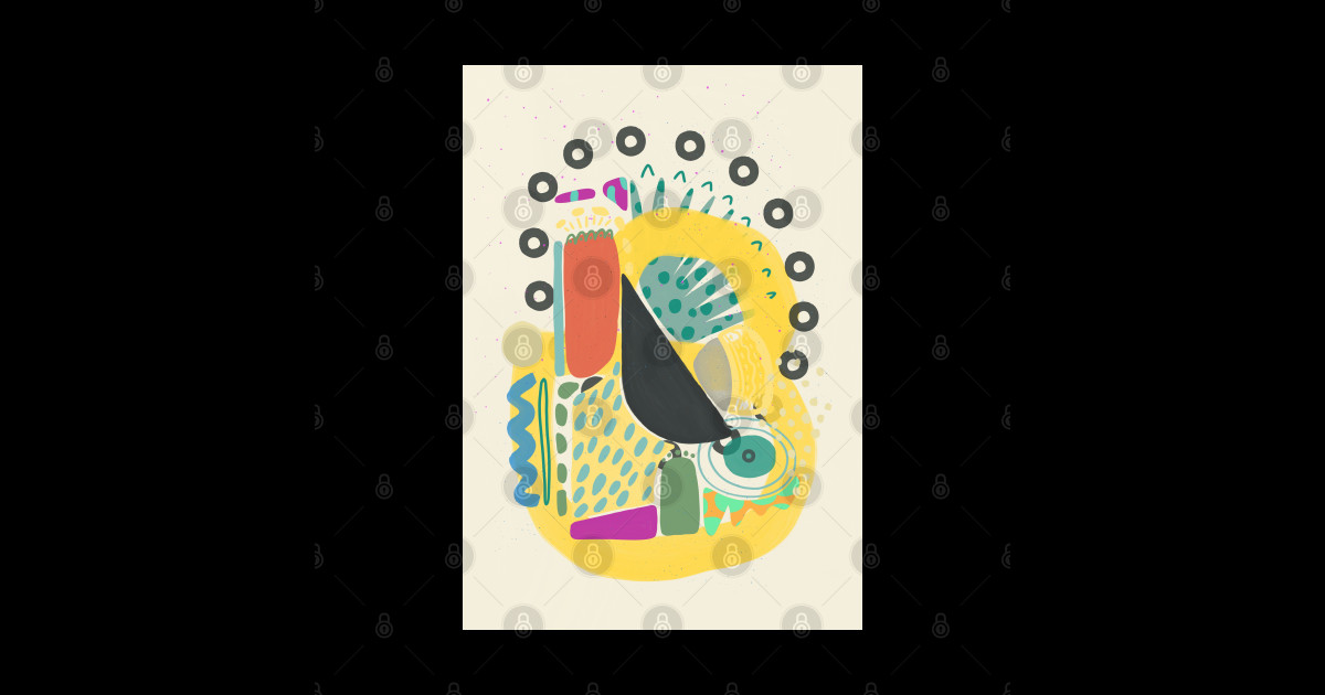 Abstract art number 100 - Abstract - Sticker | TeePublic