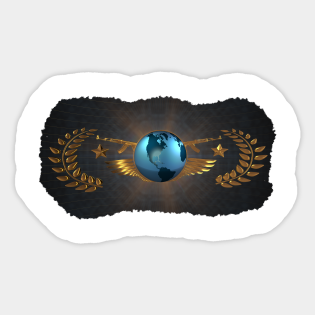 CS GO The Global Elite (Artistic/Background) - Cs Go - Sticker | TeePublic