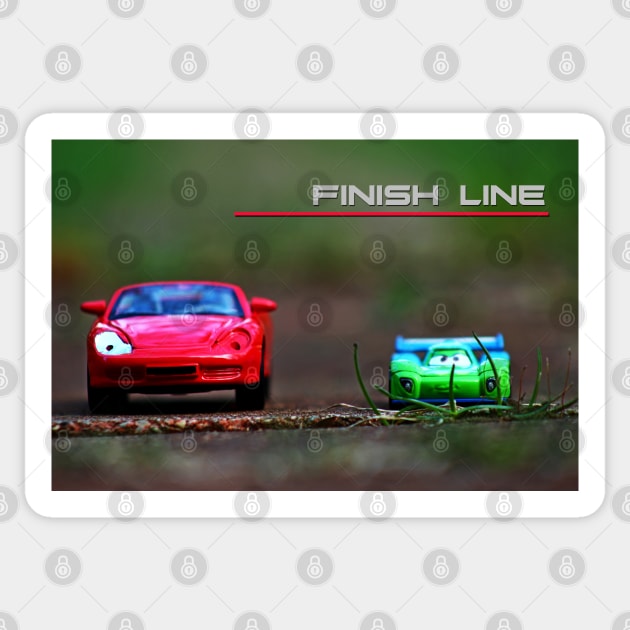 Finish Line - Cars - Sticker | TeePublic