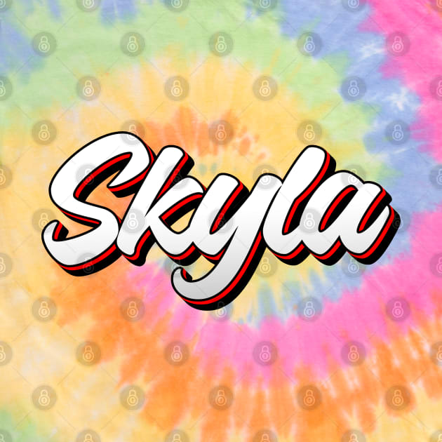 Skyla name - cool 70s retro font - Skyla Name Cool 70s Retro Font - T ...