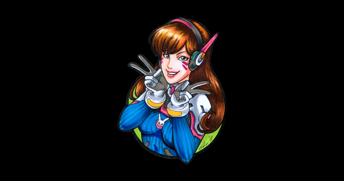 D.Va - Dva - Sticker | TeePublic