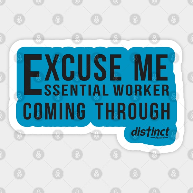 Essential Worker Covid-19 - Essential Employee Name - Sticker | TeePublic