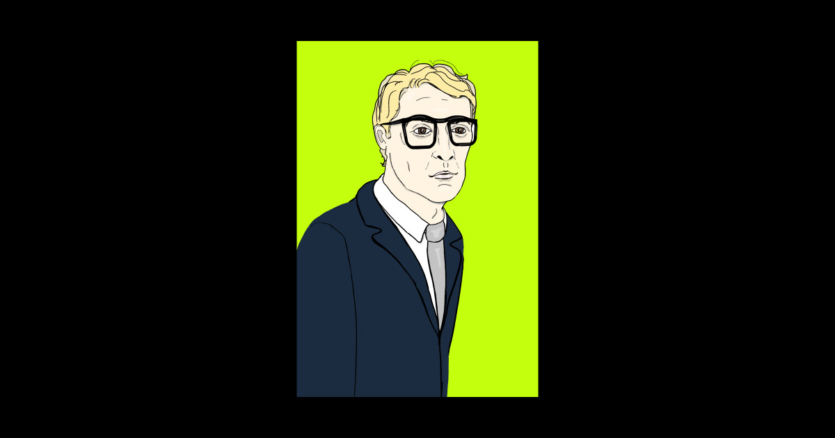 Michael Caine - sixties icon - Michael Caine - Sticker | TeePublic