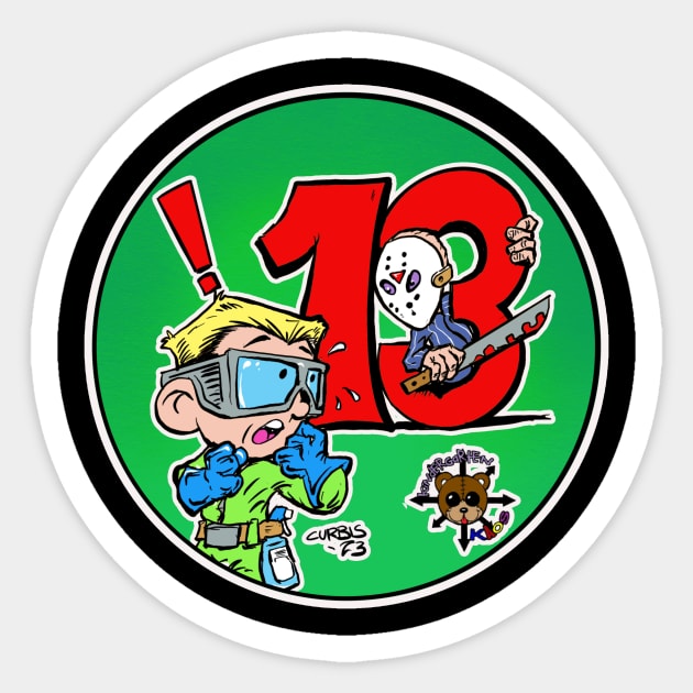 Sterile Harold Meets Jason - Friday The 13th - Sticker | TeePublic