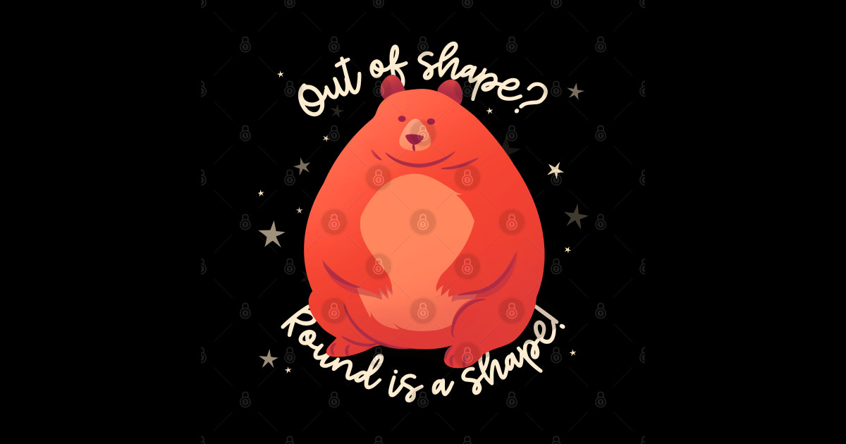 out of shape round is a shape - Out Of Shape - Sticker | TeePublic