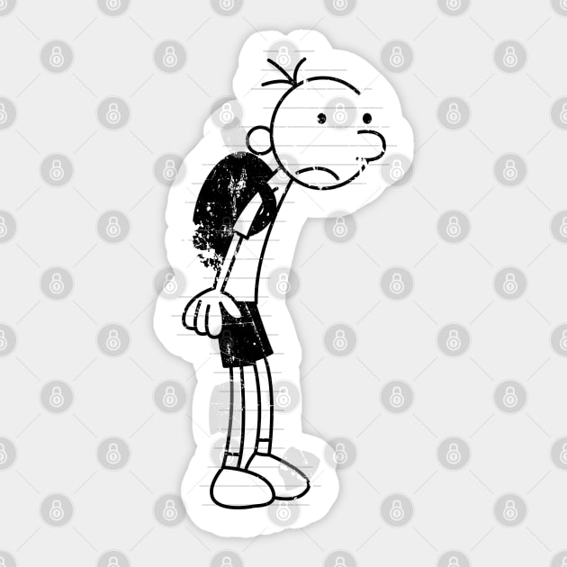 Greg Heffley - Diary of a Wimpy Kid - Greg Hefley - Sticker | TeePublic