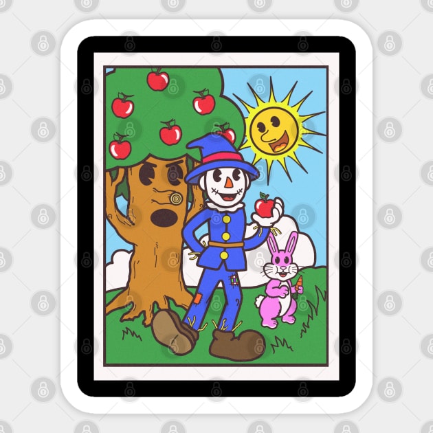 Scarecrow (Rubber Hose style) - Wizard Of Oz - Sticker | TeePublic