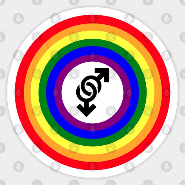 Gay Pride Shield - Gay Pride - Sticker | TeePublic