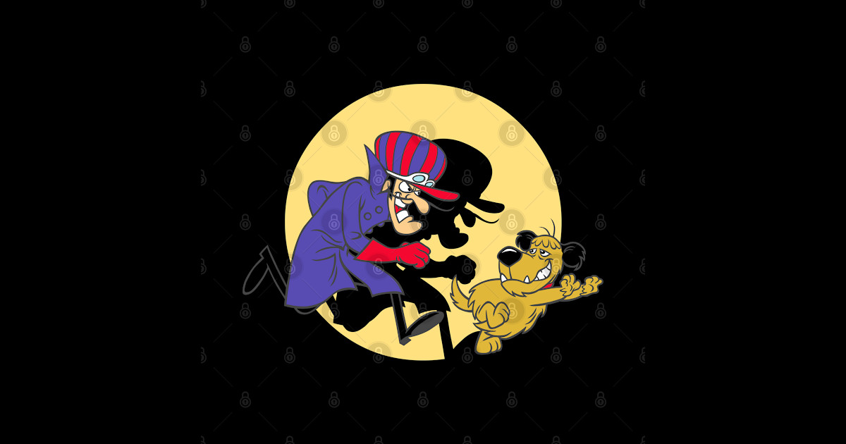 The adventures of dick and muttley - Wacky Races - Sticker | TeePublic