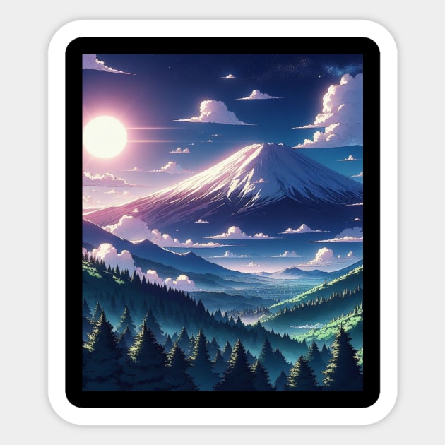 Mount Fuji - Japan - Mount Fuji - Sticker | TeePublic