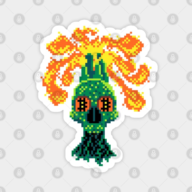 Skull of Satoshi Bitcoin Pixel Art - Bitcoin - Magnet | TeePublic